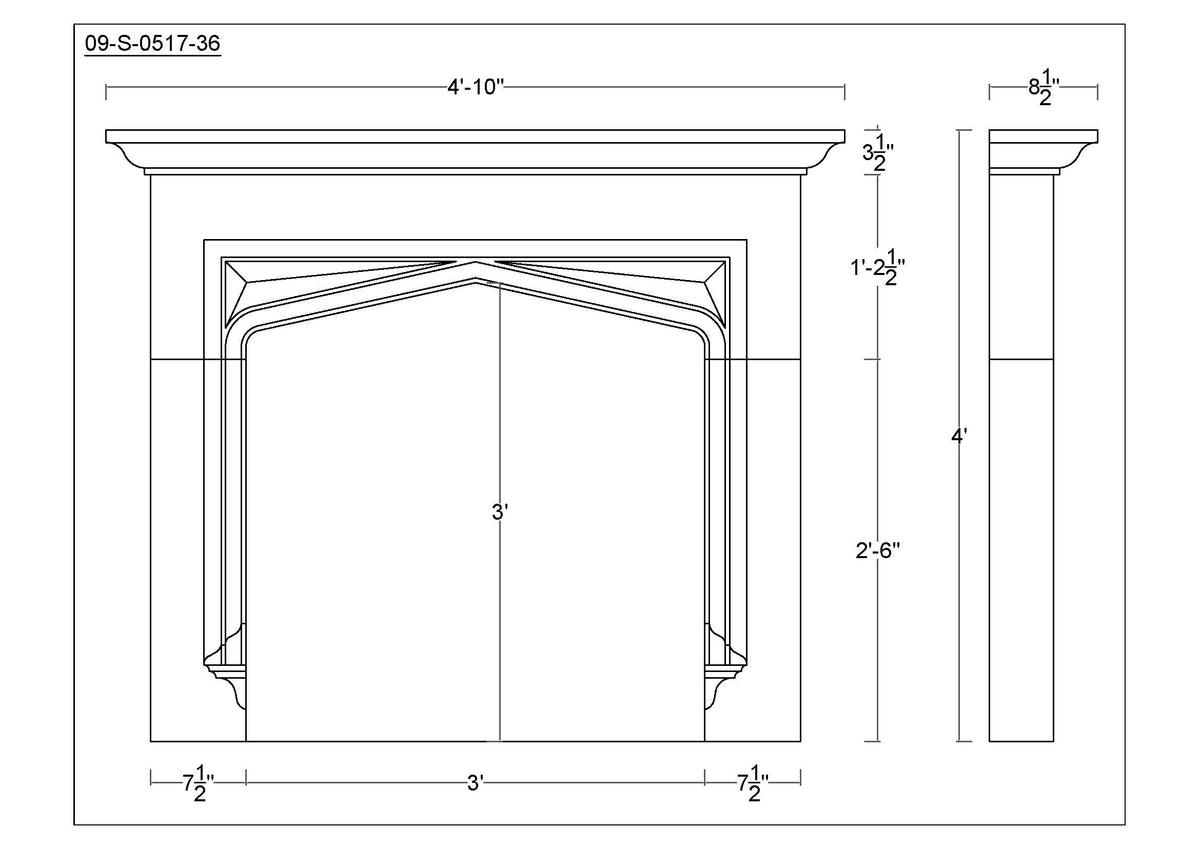 Natural Stone Minster Fireplace – Burgess Reclamation