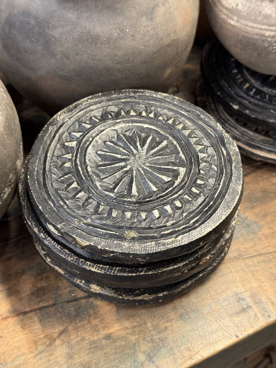 Indian hand carved stone plates – Burgess Reclamation
