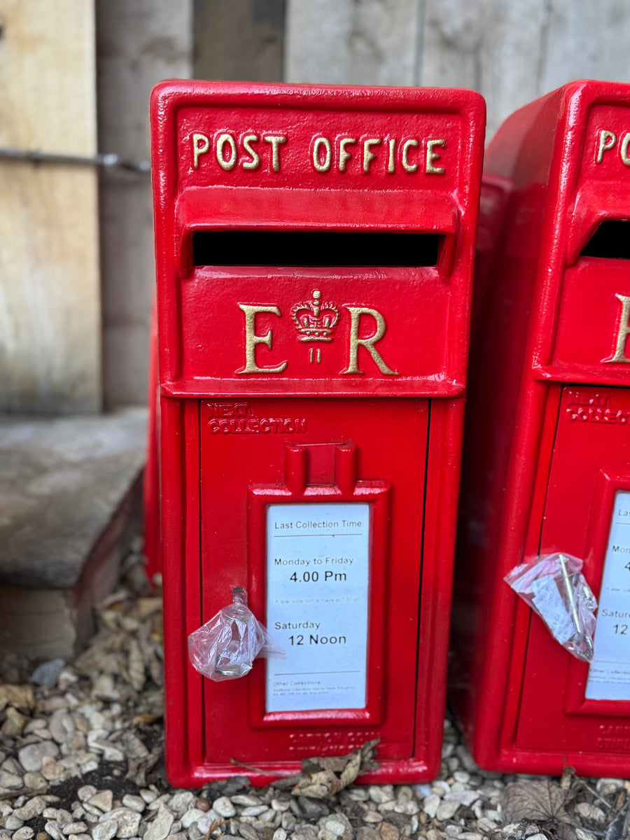 Red Rounded Post Box – Burgess Reclamation
