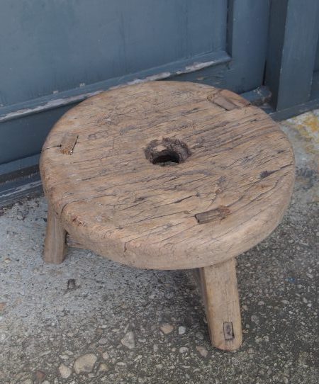 Rustic Round Milking Stool – Burgess Reclamation
